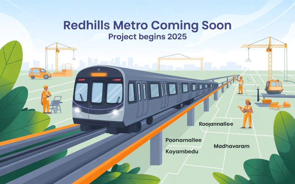 Redhills Metro Project 2028: Connectivity, Real Estate Growth & Investment Opportunity"